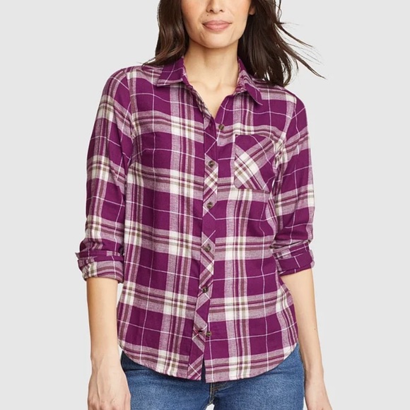 Eddie Bauer | Tops | Nwt Eddie Bauer Womens Forest Flannel Shirt | Poshmark